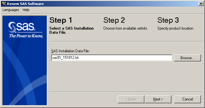 SAS Documentation and Installation - Department of Statistics